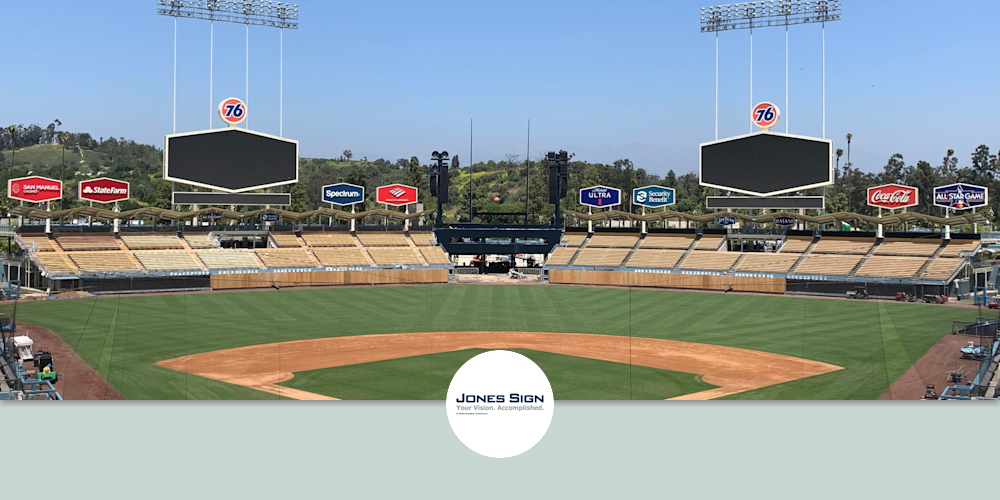 LA Dodgers Hex Signage by Jones Sign Company at Dodger Stadium, Los ...
