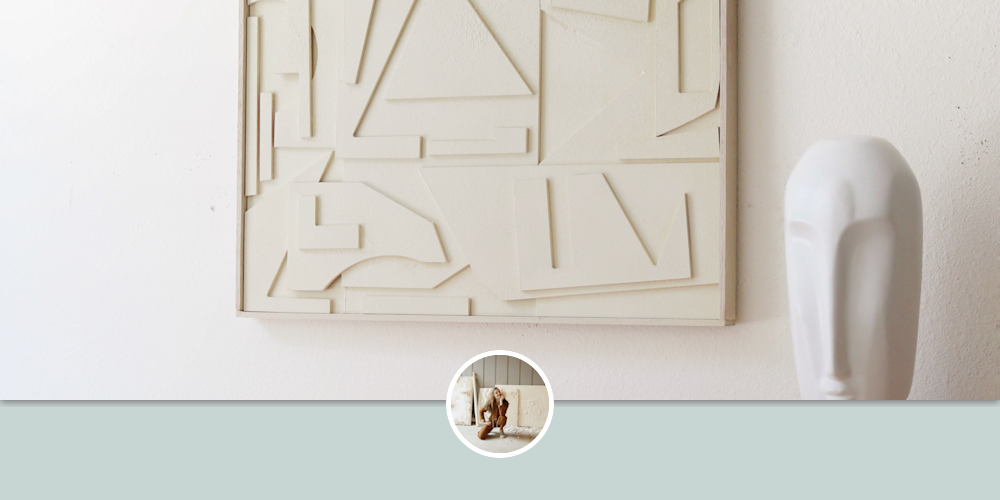 Cream Layered Textural Relief by Blank Space Studios | Wescover Wall Hangings