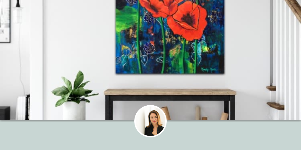"Always and Forever" Red Poppy Floral Painting by Mandy Martin Art ...