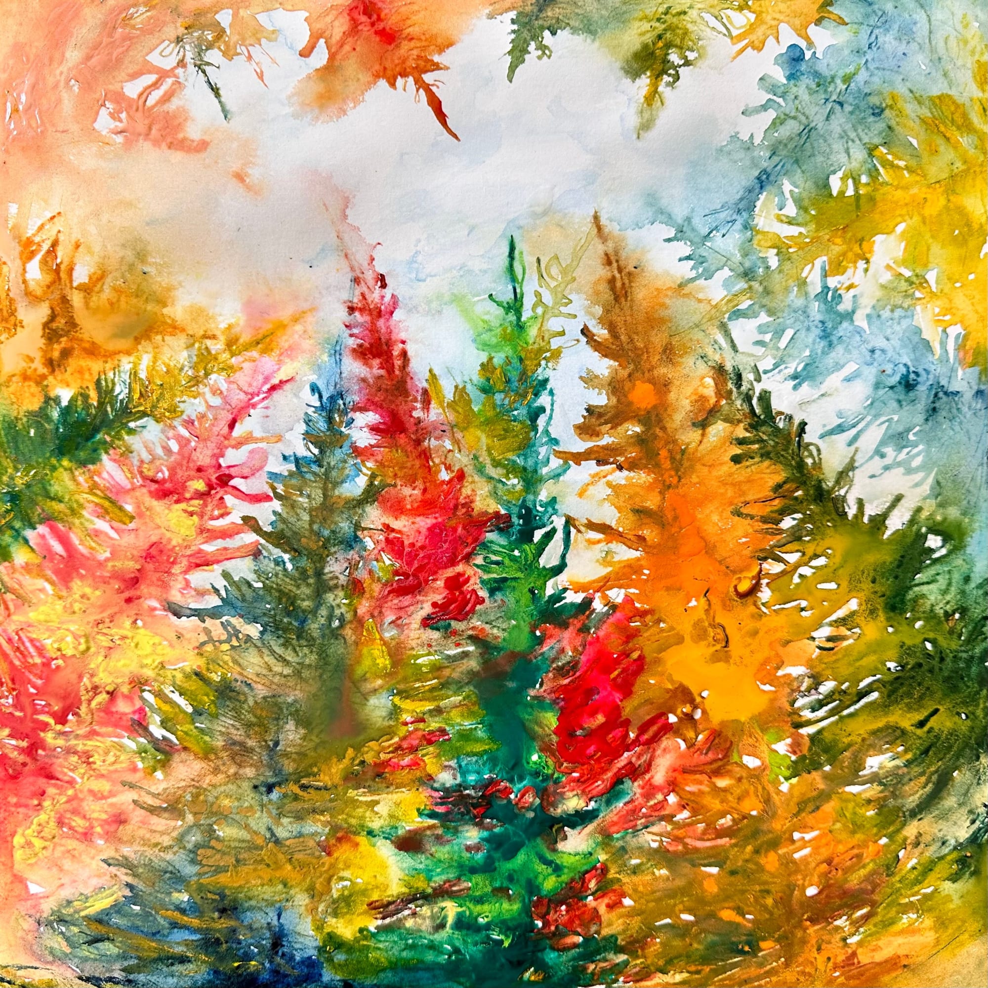 Hope, Watercolor by Checa Art | Wescover Paintings