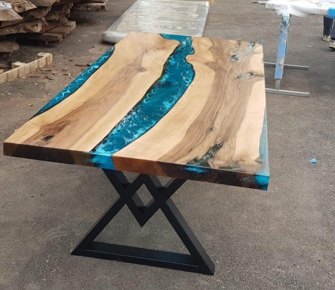 Custom Order Epoxy Resin Table - Epoxy Resin Dining Table by ...
