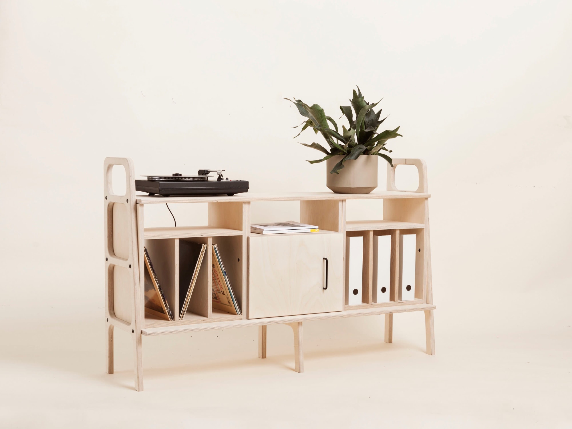 Vinyl, Vinyl cabinet, Media cabinet, record player stand by Plywood ...