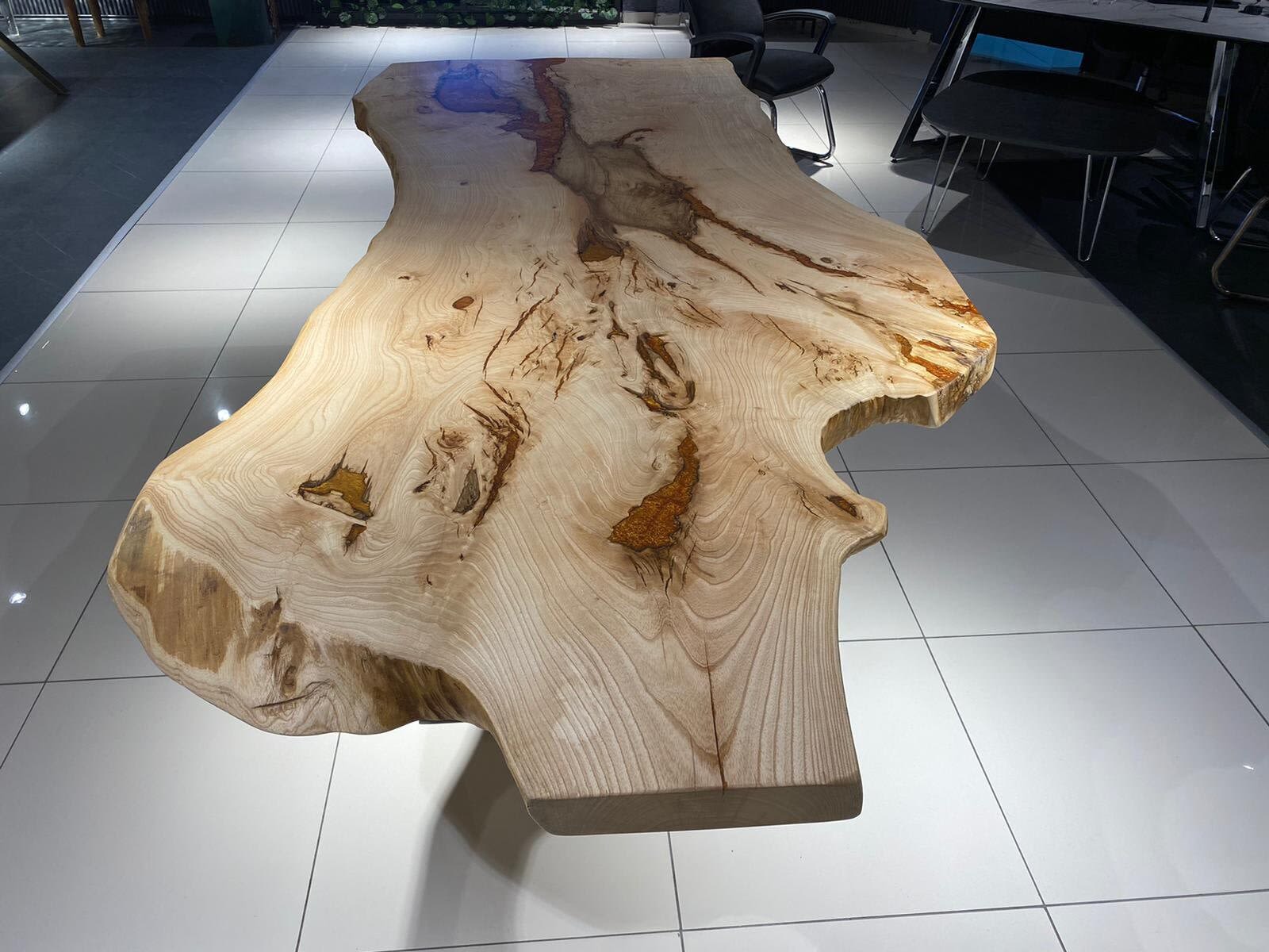 Ash Wood Table - Live Edge Wood Table - Custom Table by Tinella Wood ...