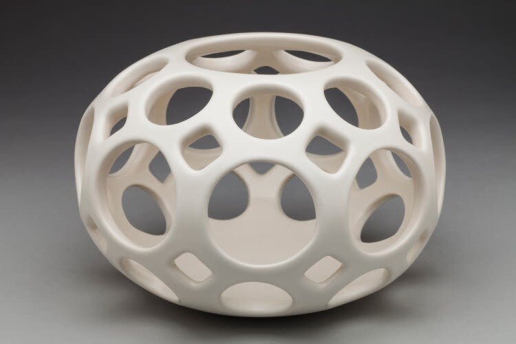 Openwork Orb Vessel by Lynne Meade | Wescover Decorative Objects