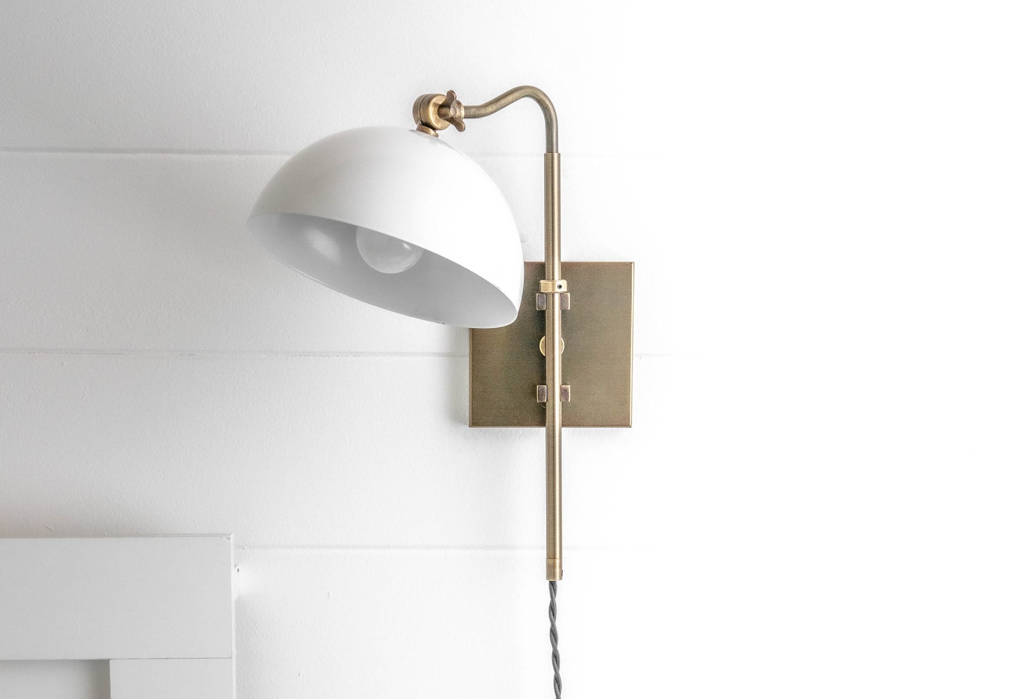 Bedside Lighting - Plug In Wall Sconce - Model No. 9402 by Peared ...