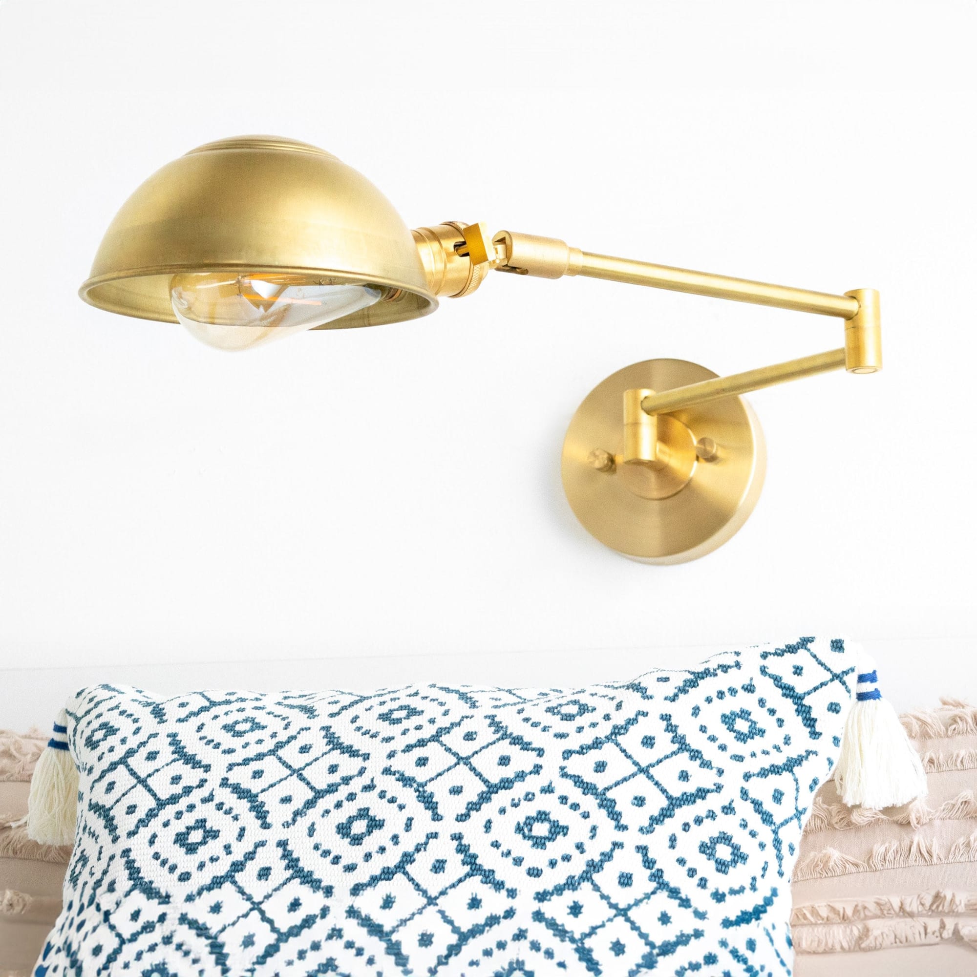 Brass Swivel Lamp - Parabolic Shade - Model No. 2044 by Peared Creation ...