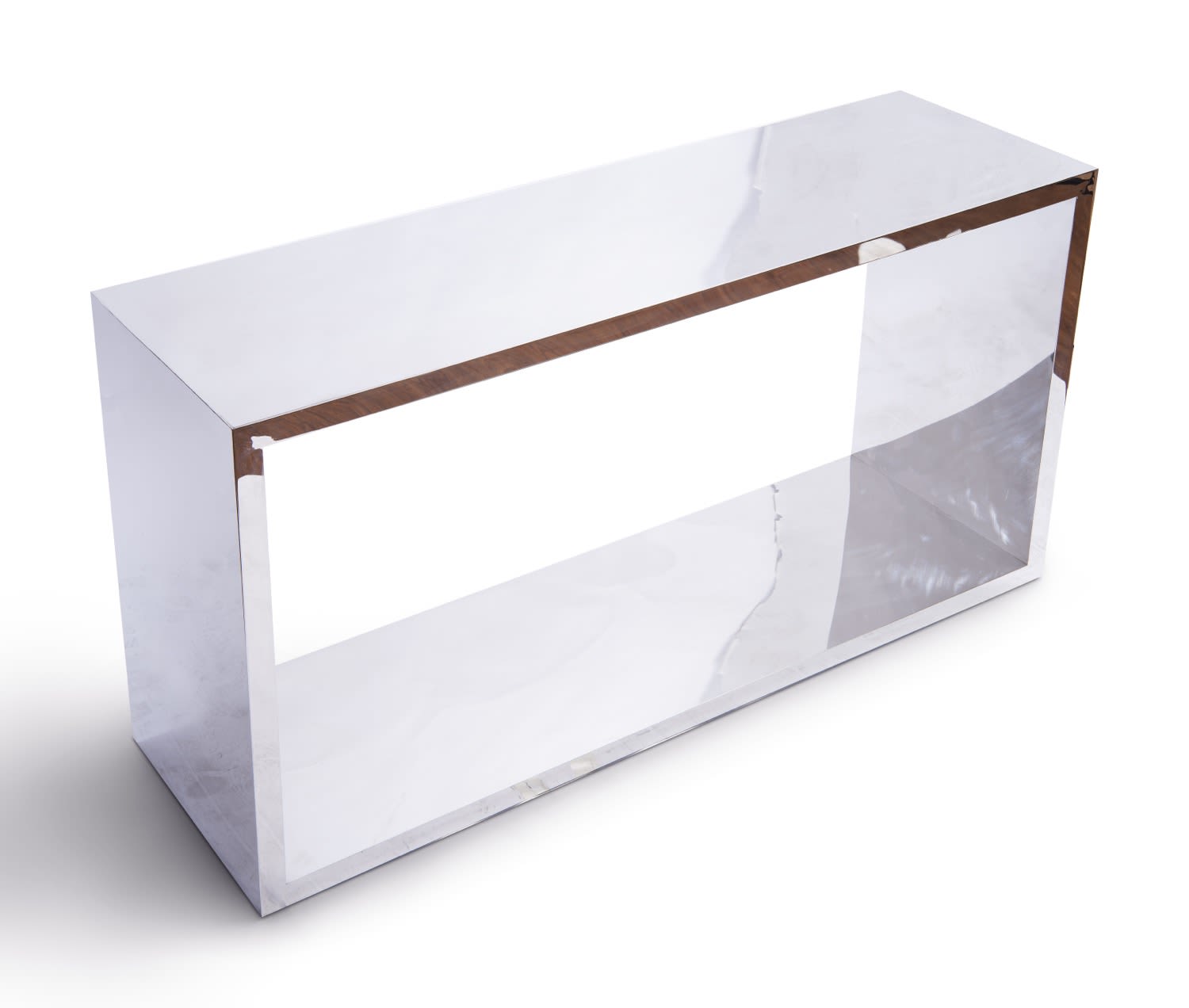 Piero Console table stainless steel by Greg Sheres | Wescover Tables