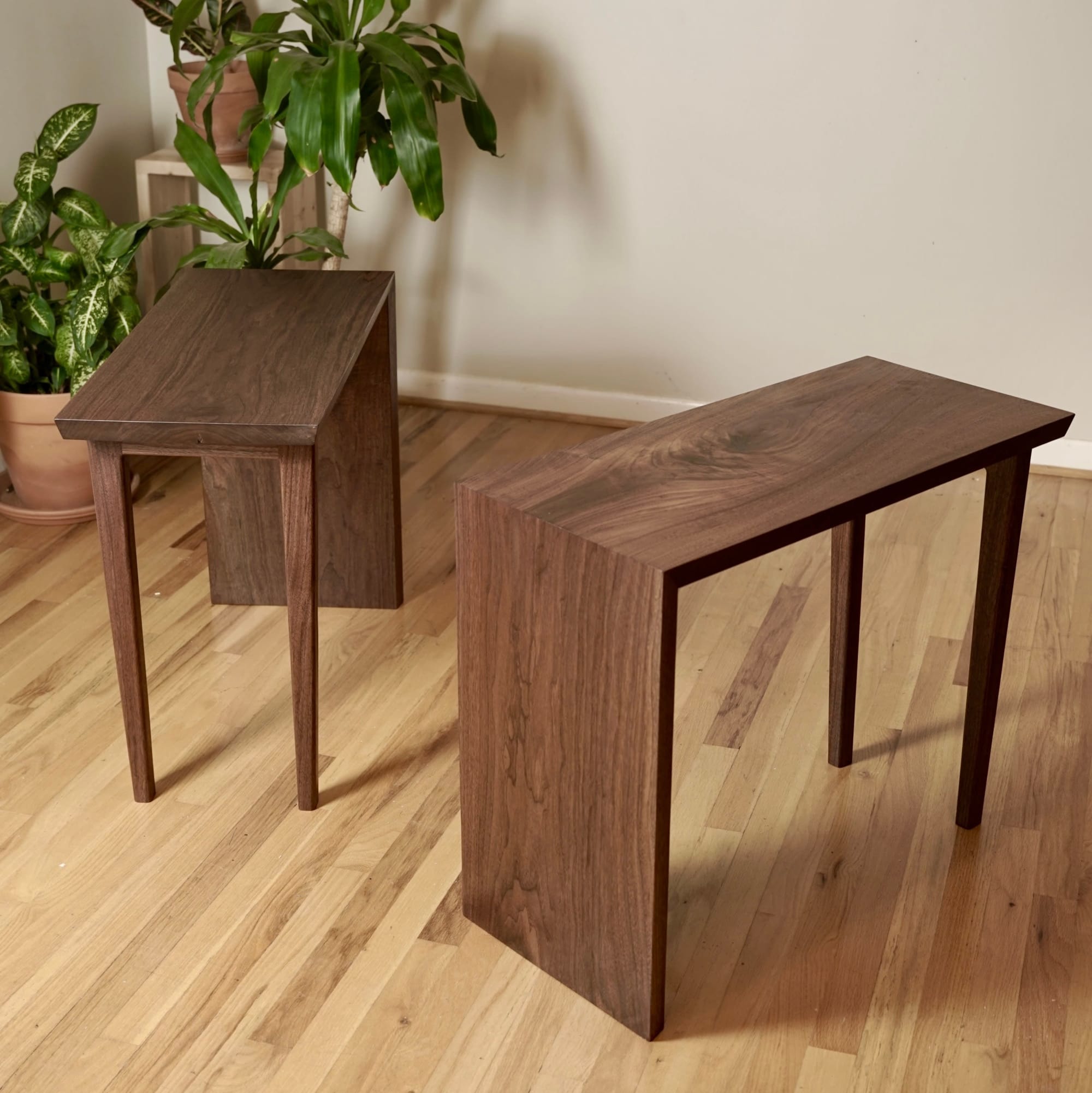 Modern Waterfall End Tables by Crafted Glory | Wescover Tables
