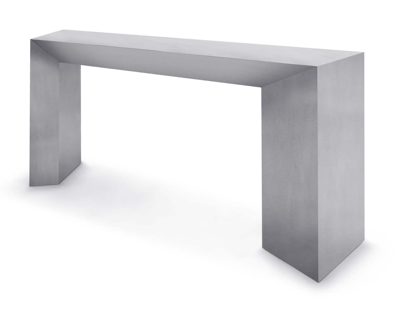 Naples Console Table Stainless Steel by Greg Sheres | Wescover Tables