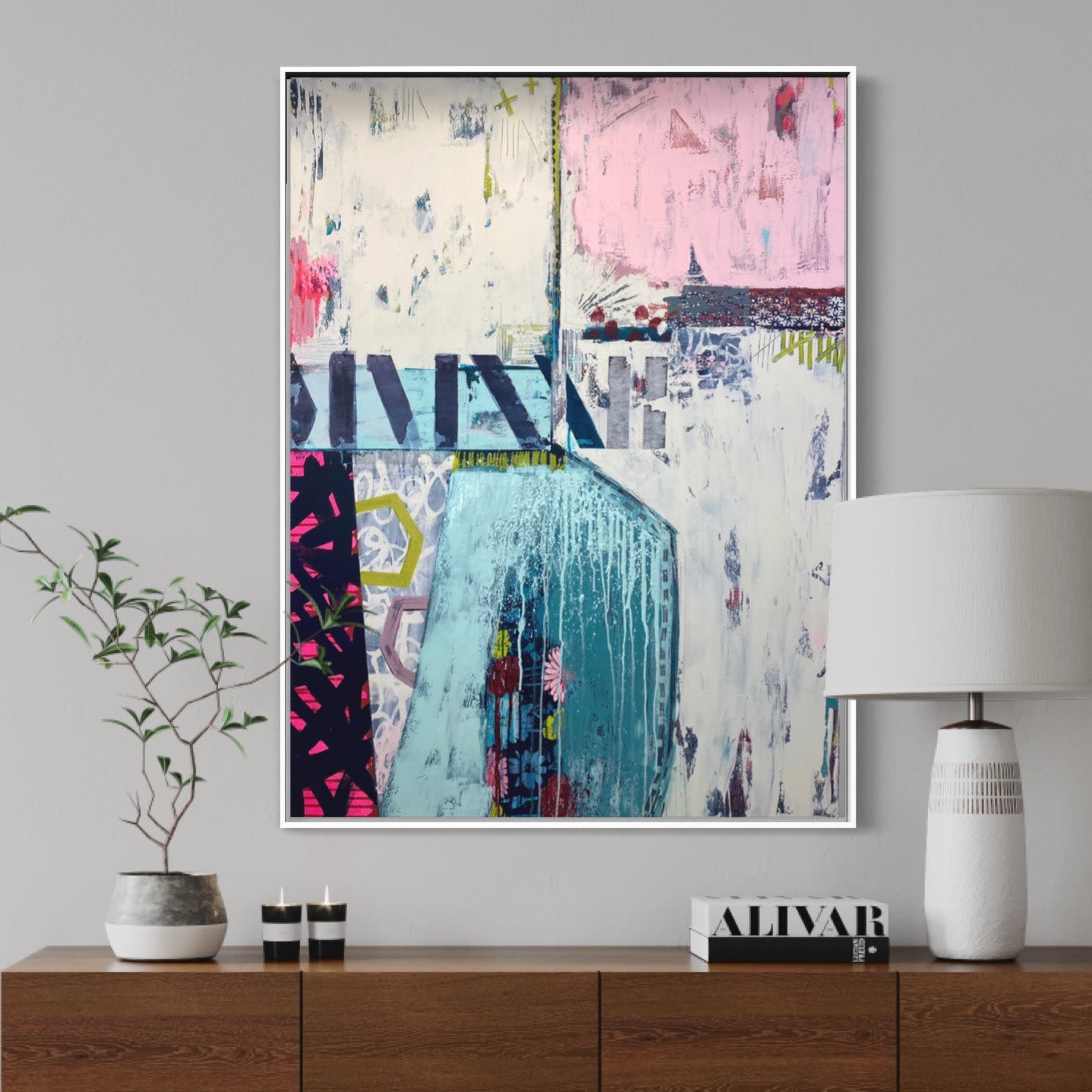 45 Degrees by Sarah Finucane | Wescover Mixed Media