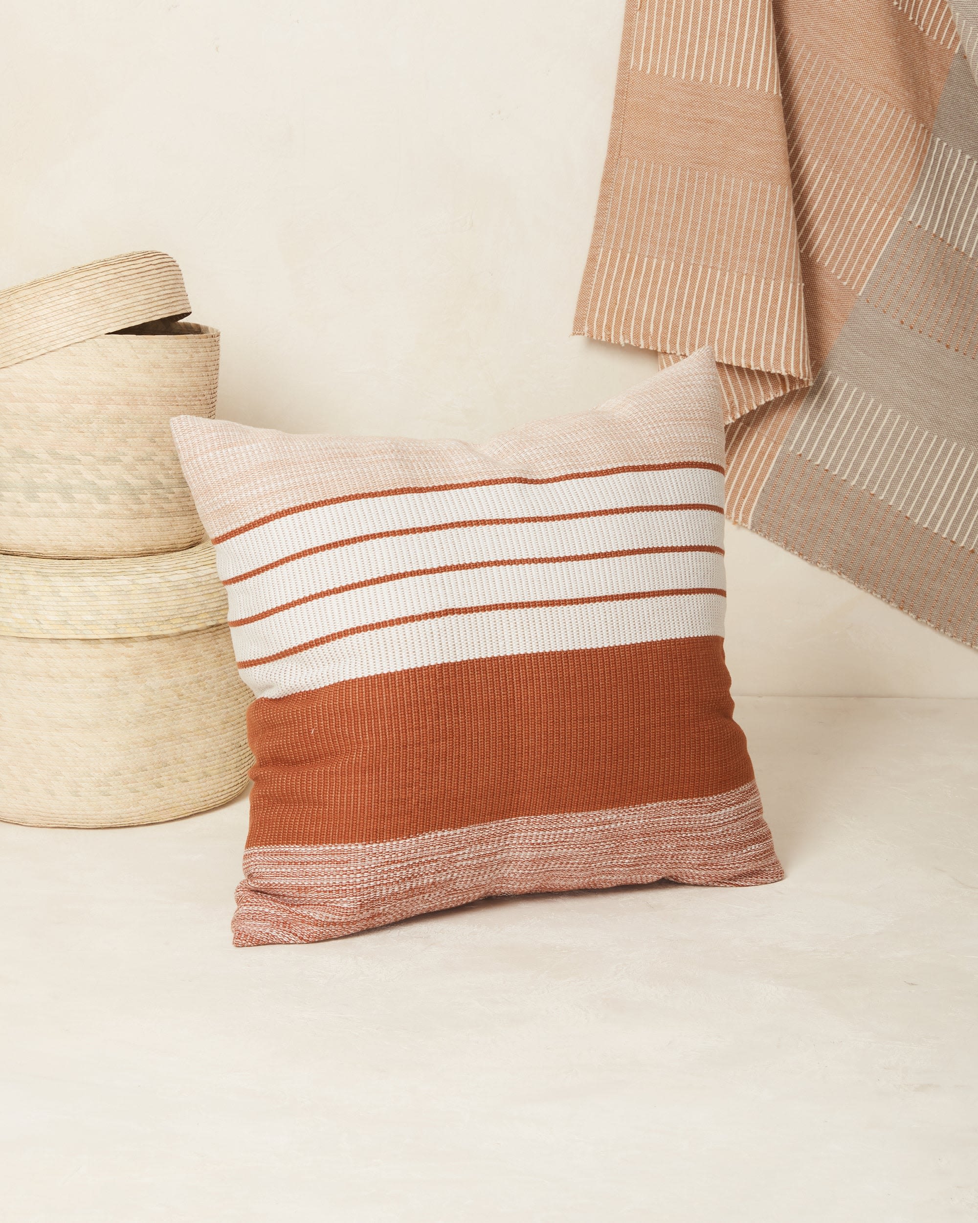 Pantelhó Pillow - Rust + Cream by MINNA | Wescover Pillows