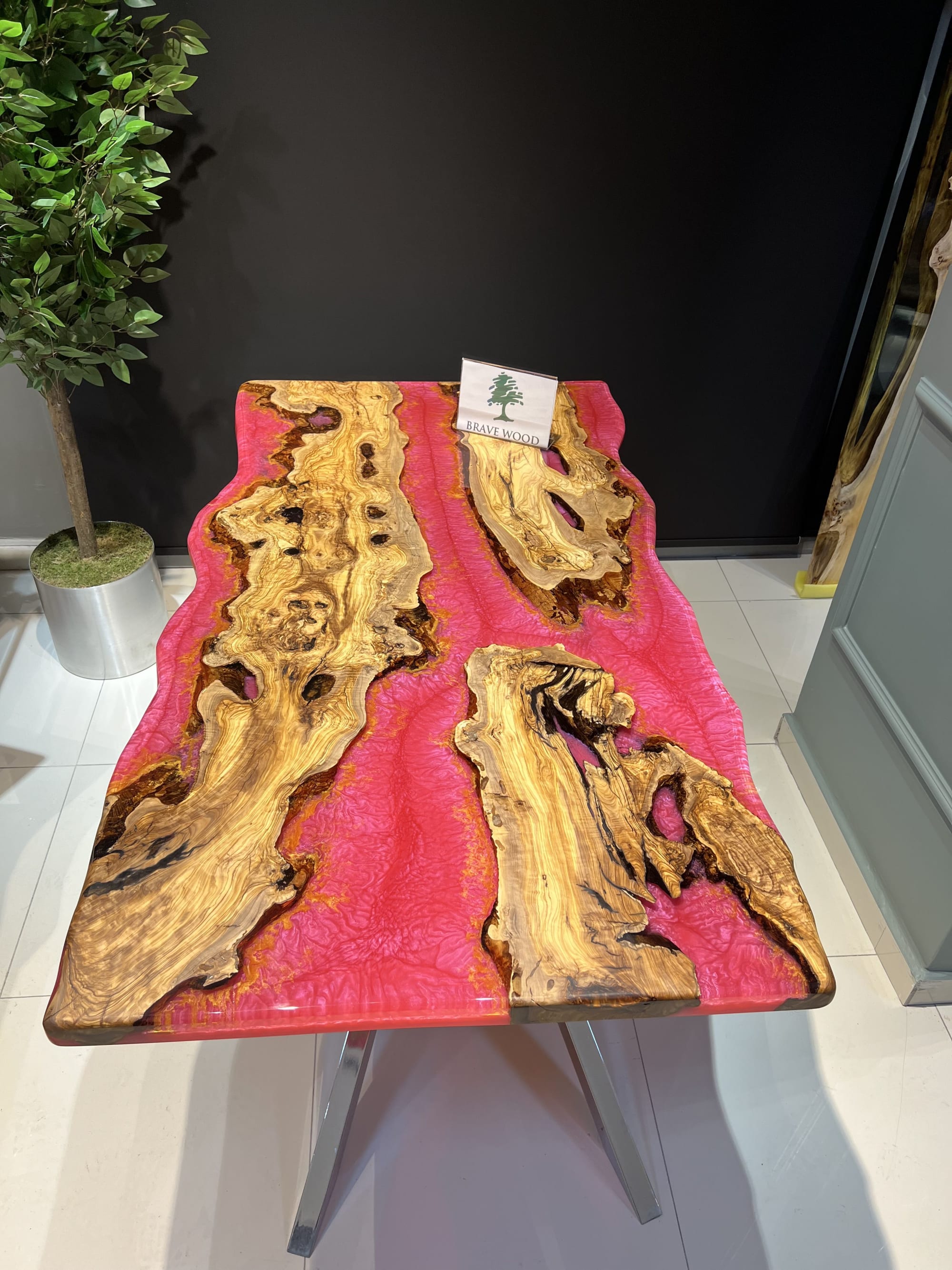 Living room Table, Custom live edge Epoxy resin table, by Brave Wood ...