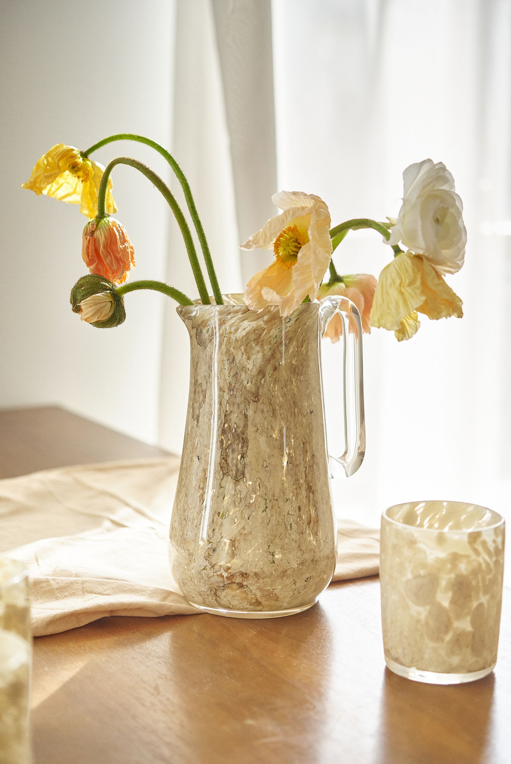 Hand Blown Glass Water Pitcher by Creating Comfort Lab | Wescover Drinkware