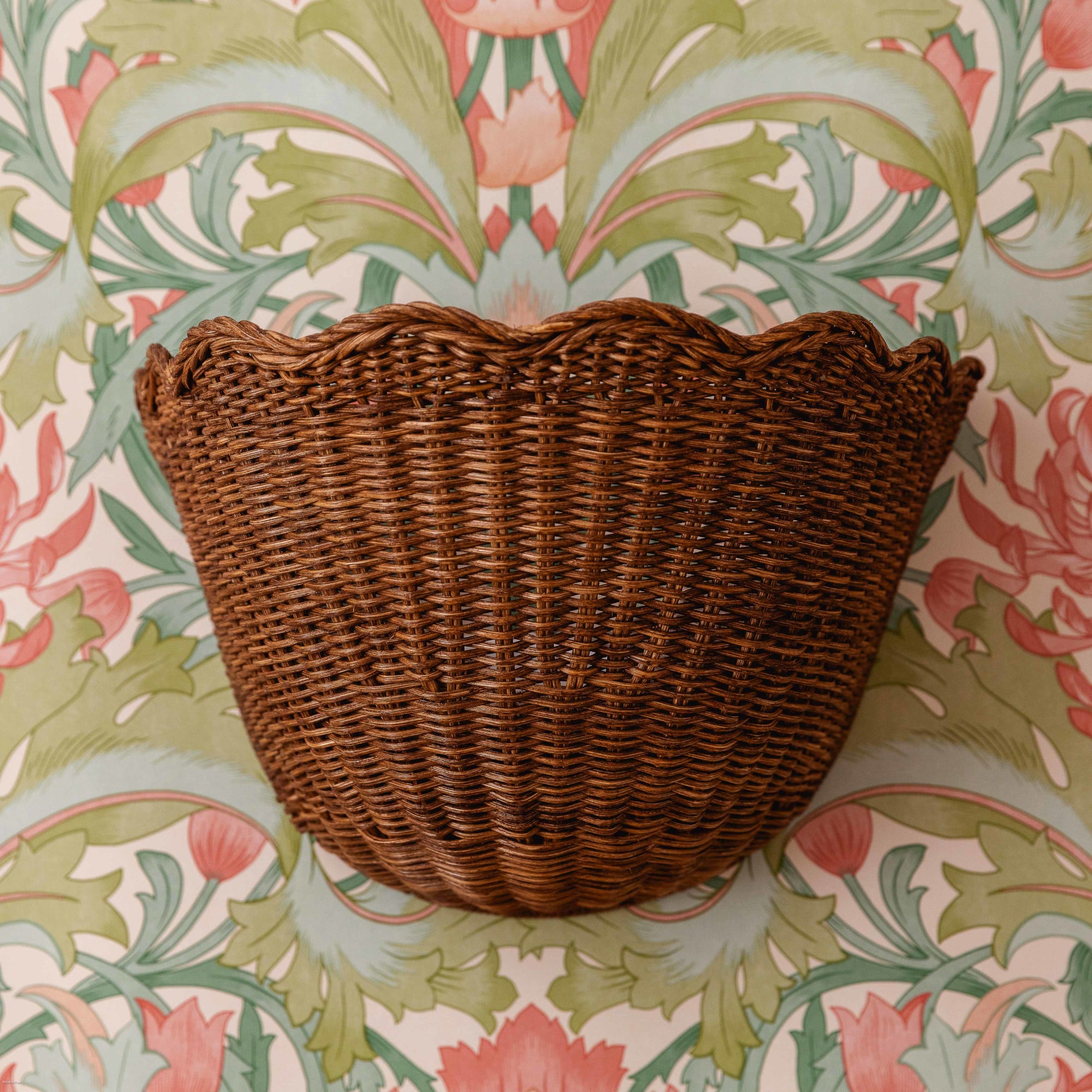 Scalloped Wall Light Scone (Teak) by Hastshilp | Wescover Sconces