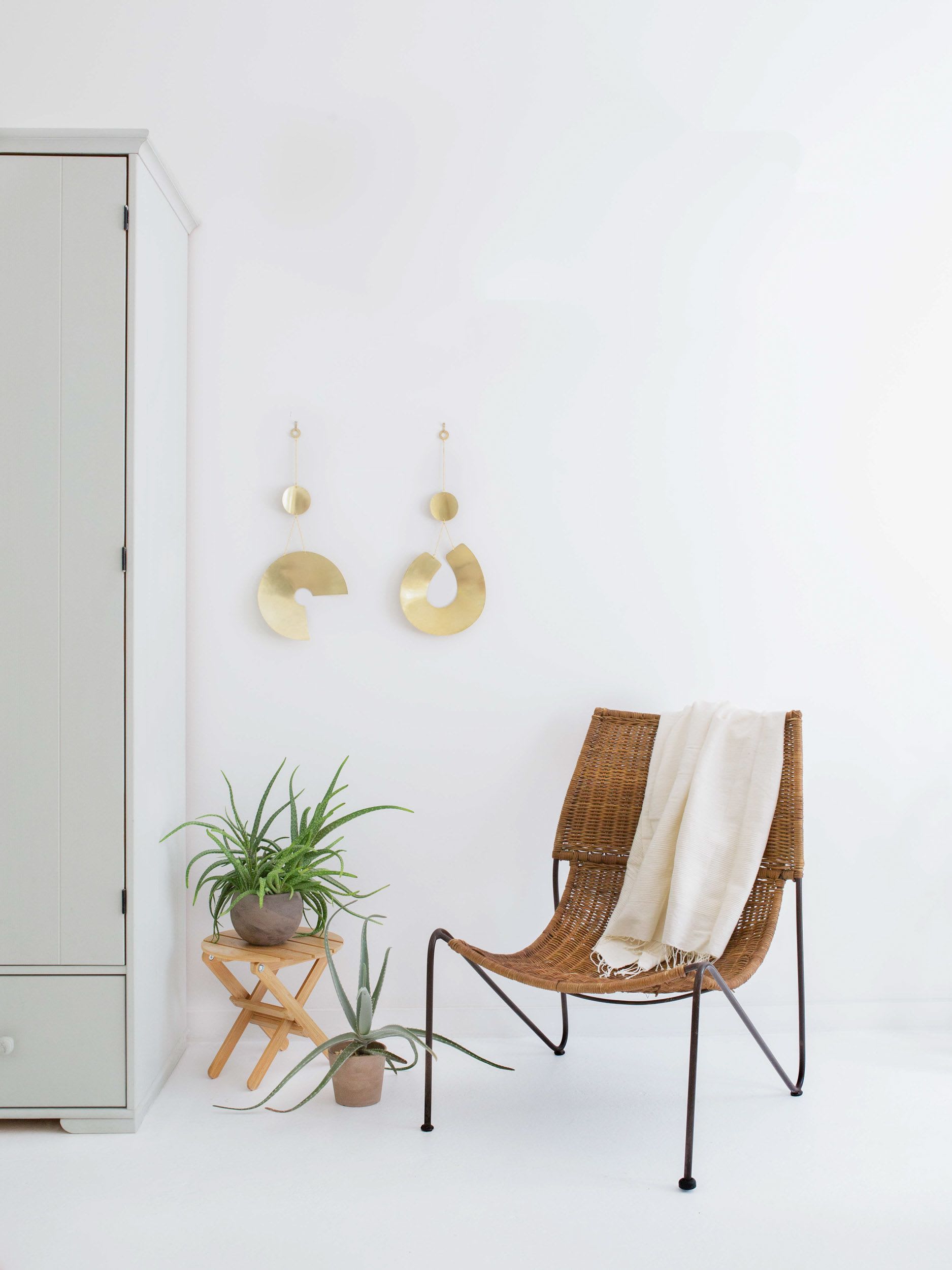Bend Wall Hanging in Polished Brass by Circle & Line | Wescover Wall ...