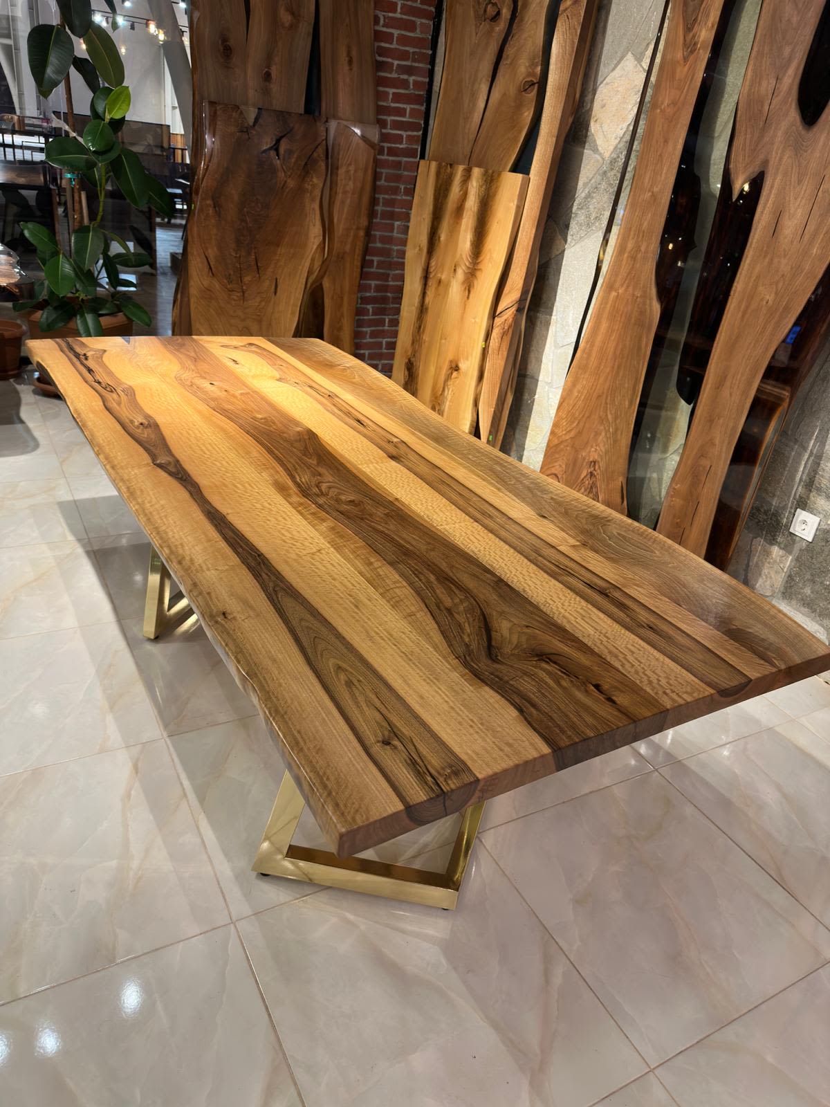Custom Solid Walnut Dining Table - In Stock by Gül Natural Furniture ...