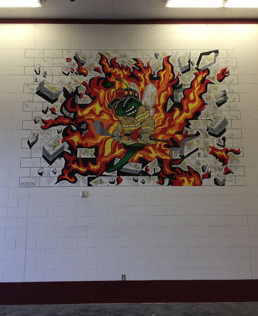 Azle Fire Station Mural by Sheri Johnson-Lopez seen at Azle Fire ...