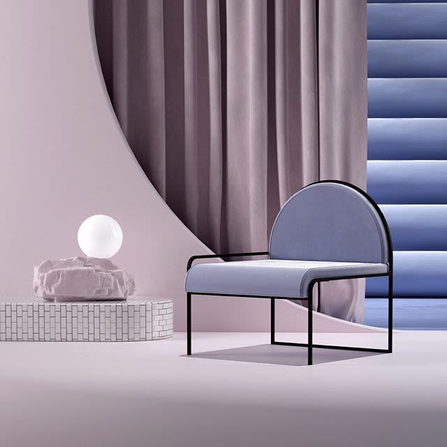 SW Velvet Chair by soft-geometry at Soft-geometry Studio, San Jose ...