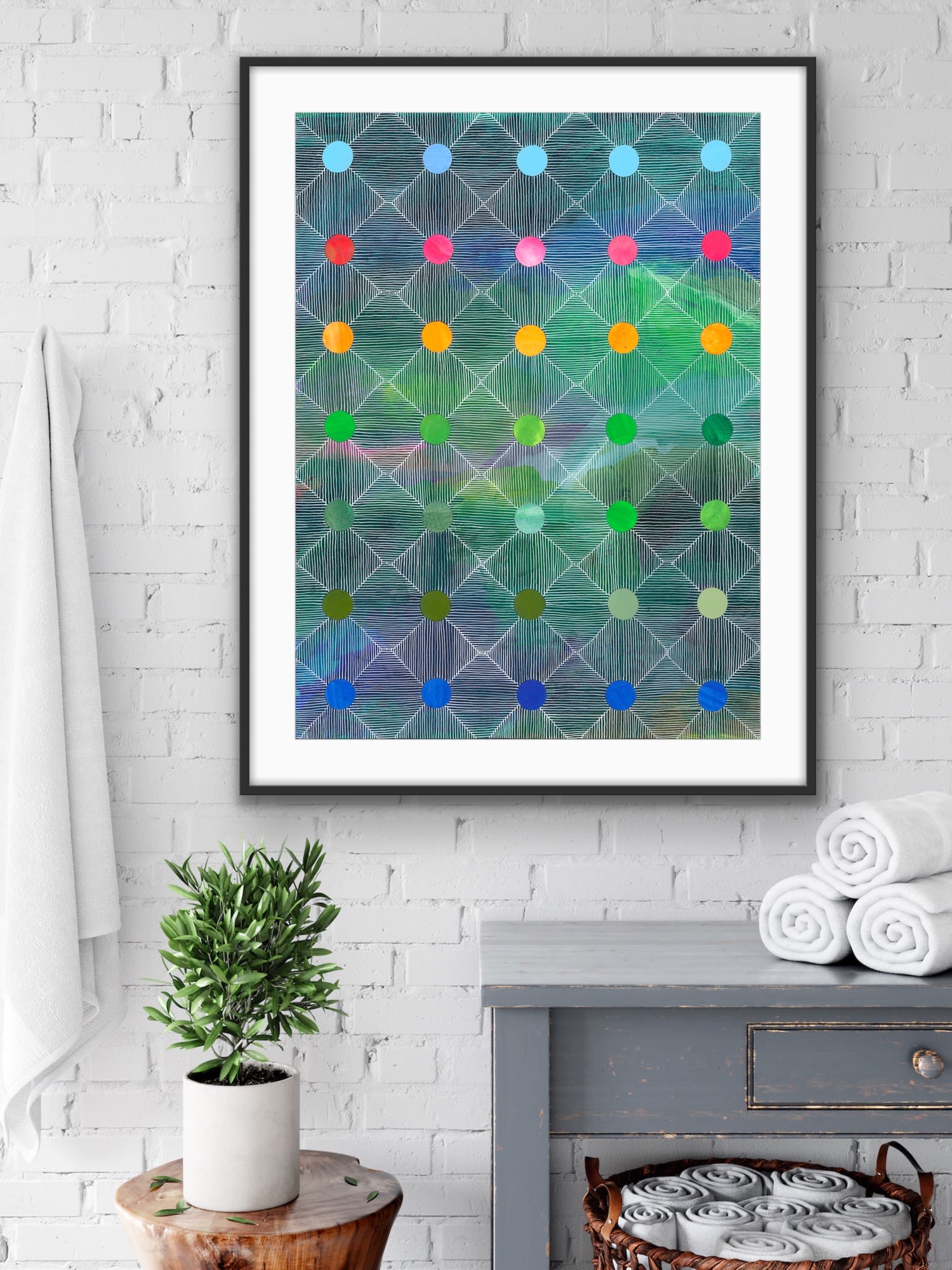 Dots IX by Ruth Le Roux | Wescover Prints