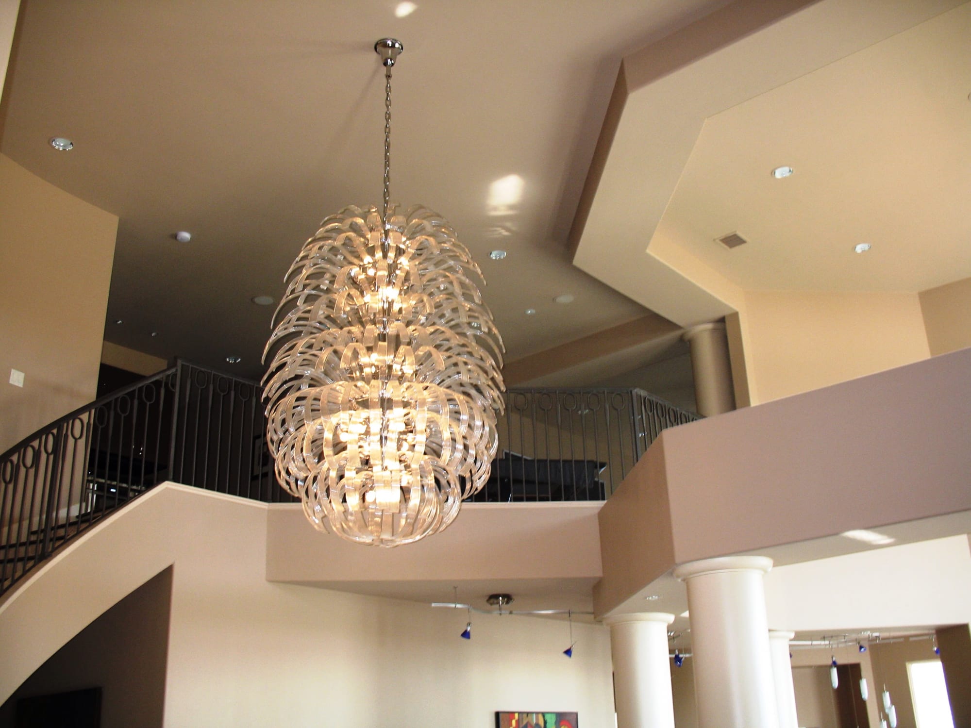 Custom glass chandelier by Custom Lighting by Prestige Chandelier ...