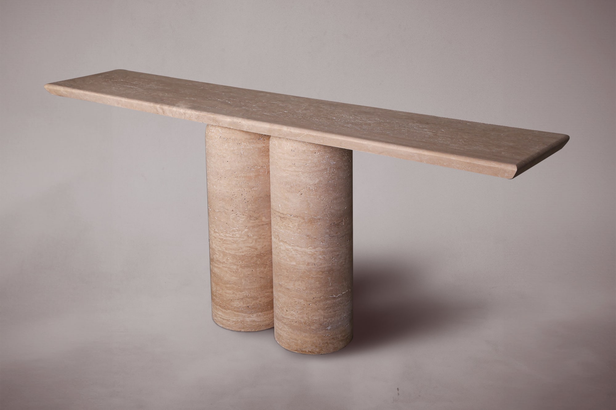 Natural Travertine Console Table. Narrow Console Table. by HamamDecor ...