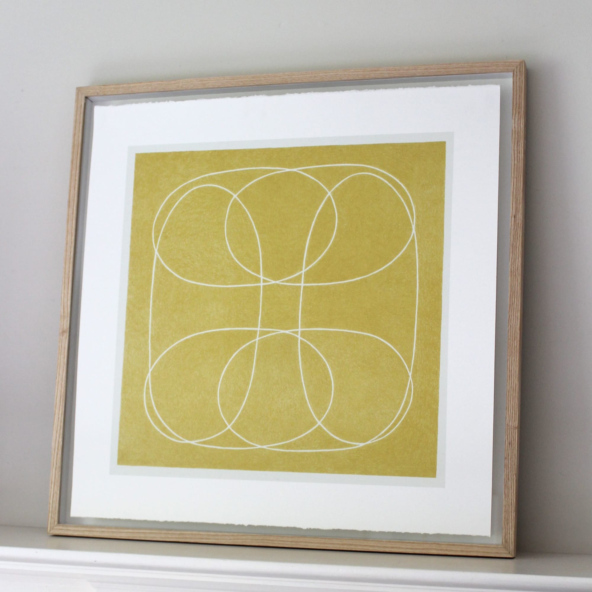 Small screenprint abstract handmade abstract art by Emma Lawrenson ...