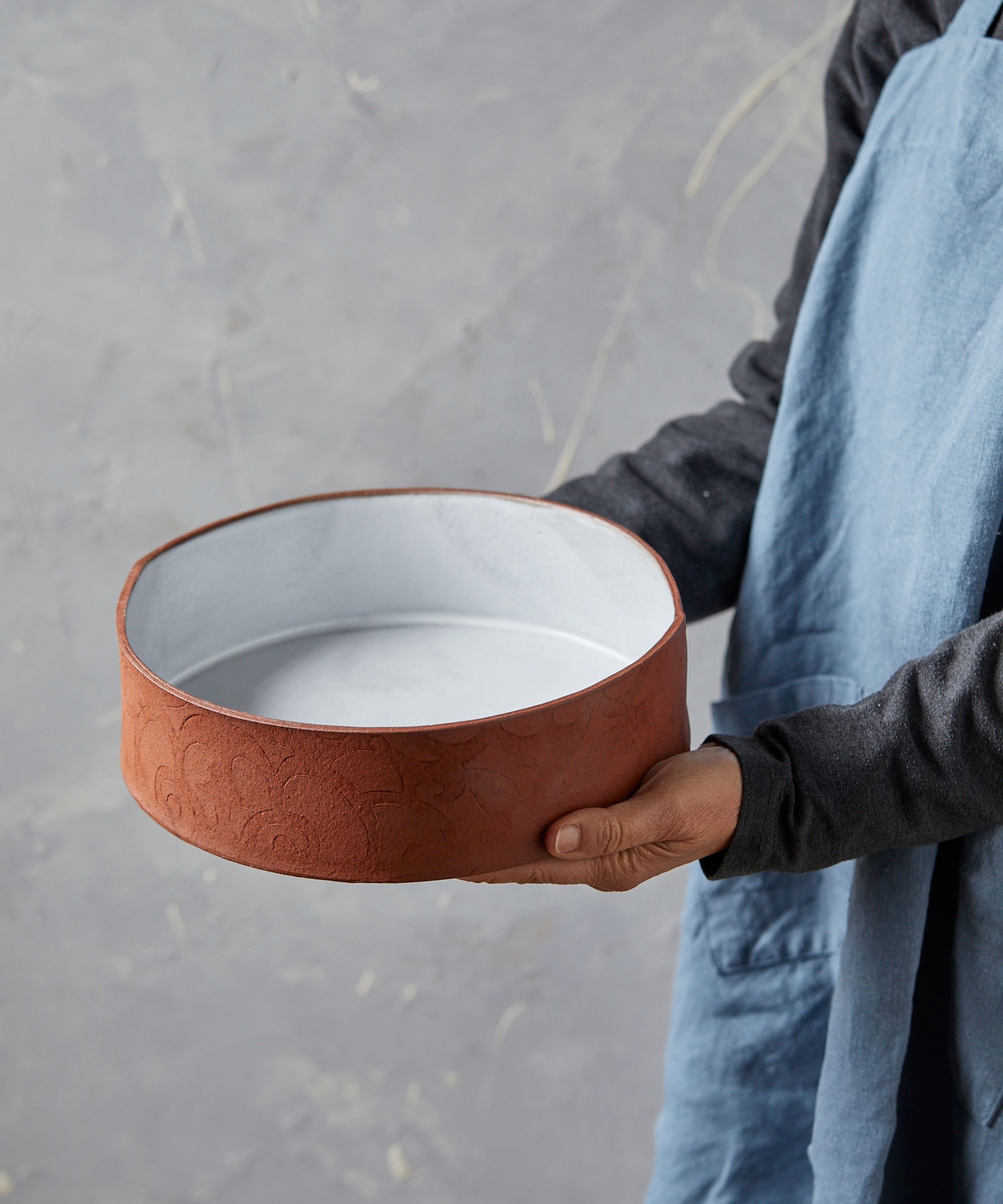 Round Ceramic Baking Dish by ShellyClayspot | Wescover Dinnerware