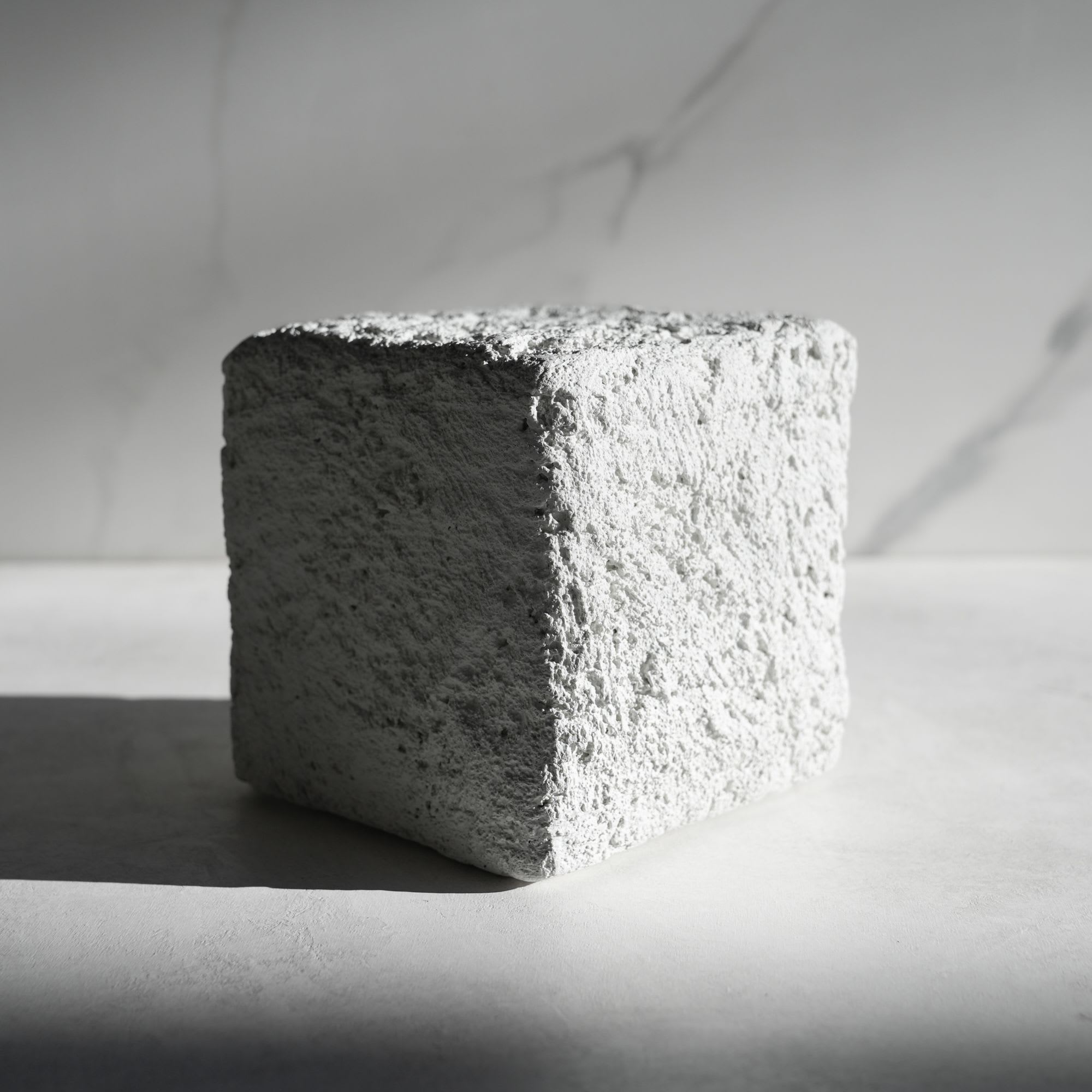 The Small White Cube Sculpture by Carolyn Powers Designs | Wescover ...