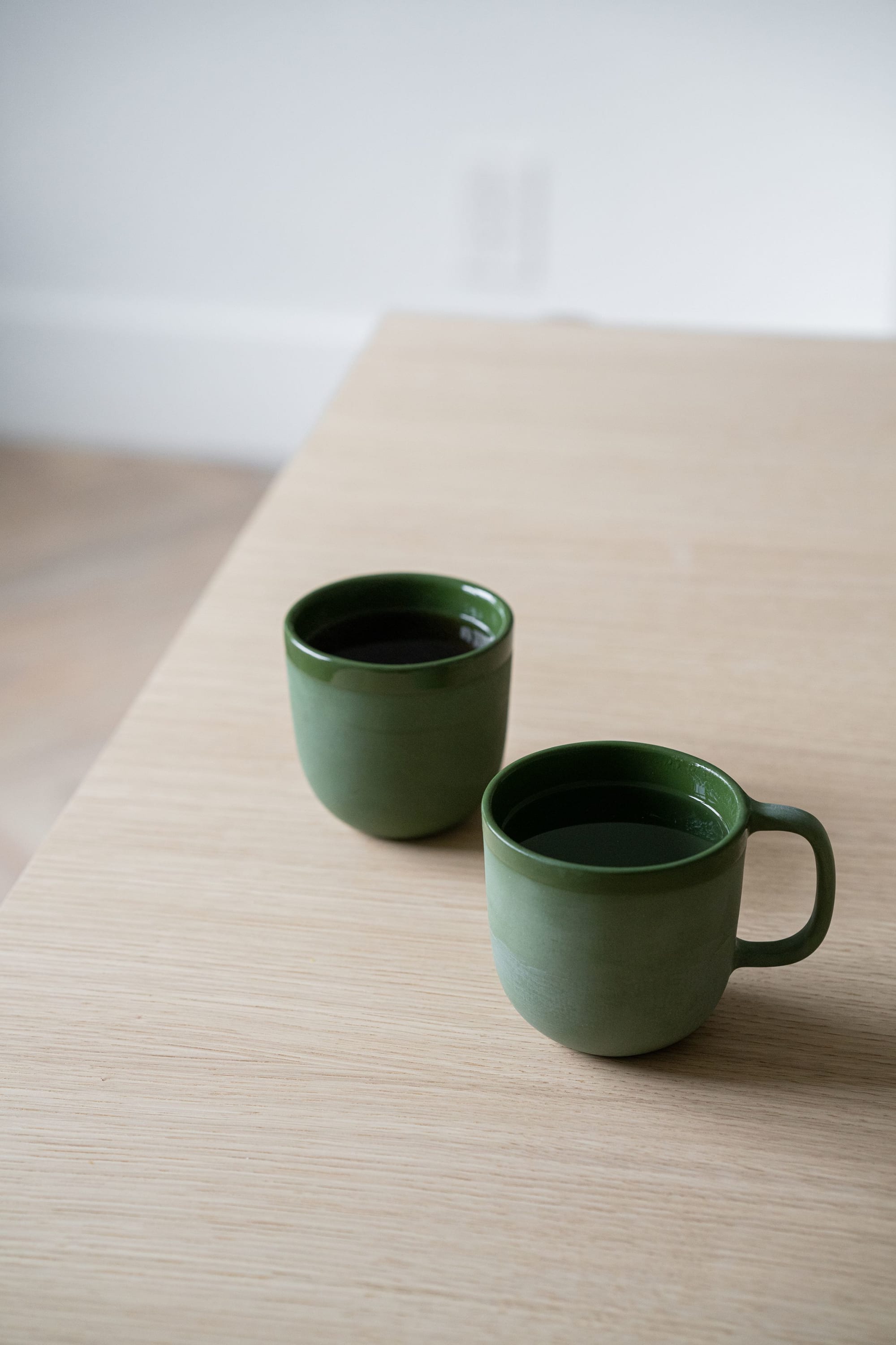Handmade Porcelain Coffee Mug. Green by Creating Comfort Lab | Wescover ...