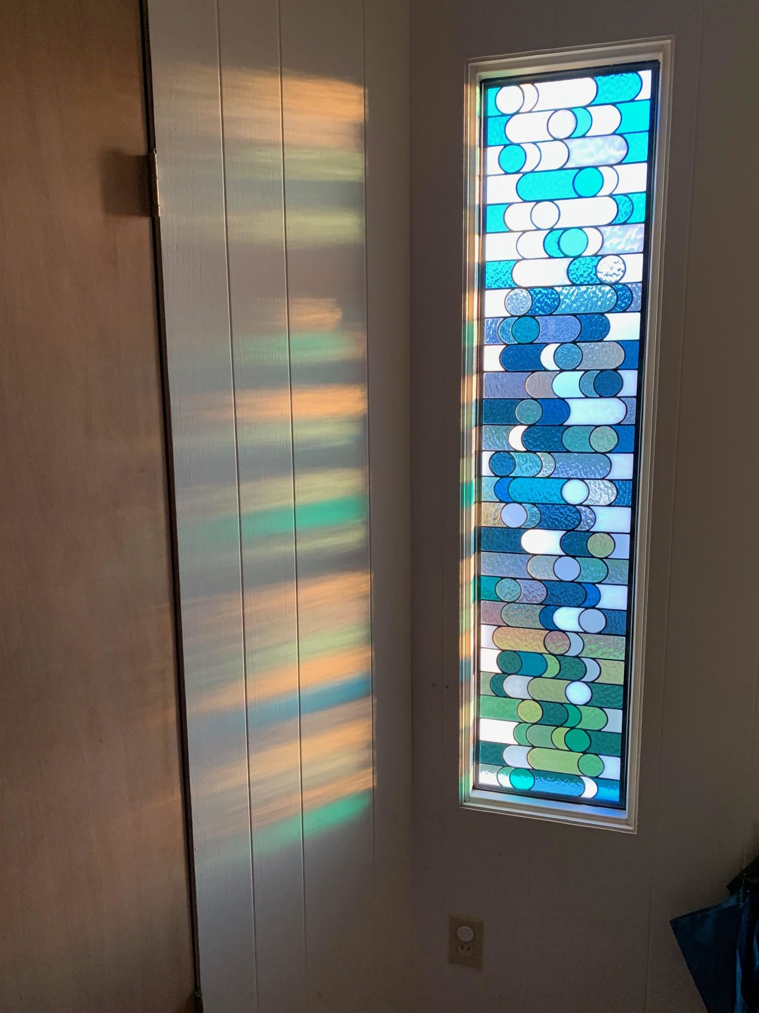 Stained Glass Exterior Window - Courso by Bespoke Glass | Wescover Art