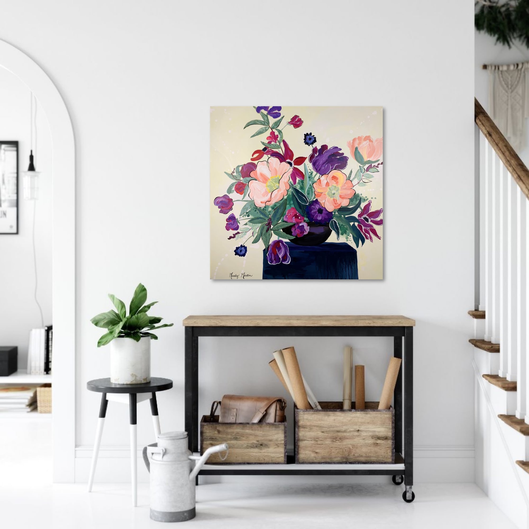 "A Good Place to Start" Floral Still Life Painting by Mandy Martin Art ...