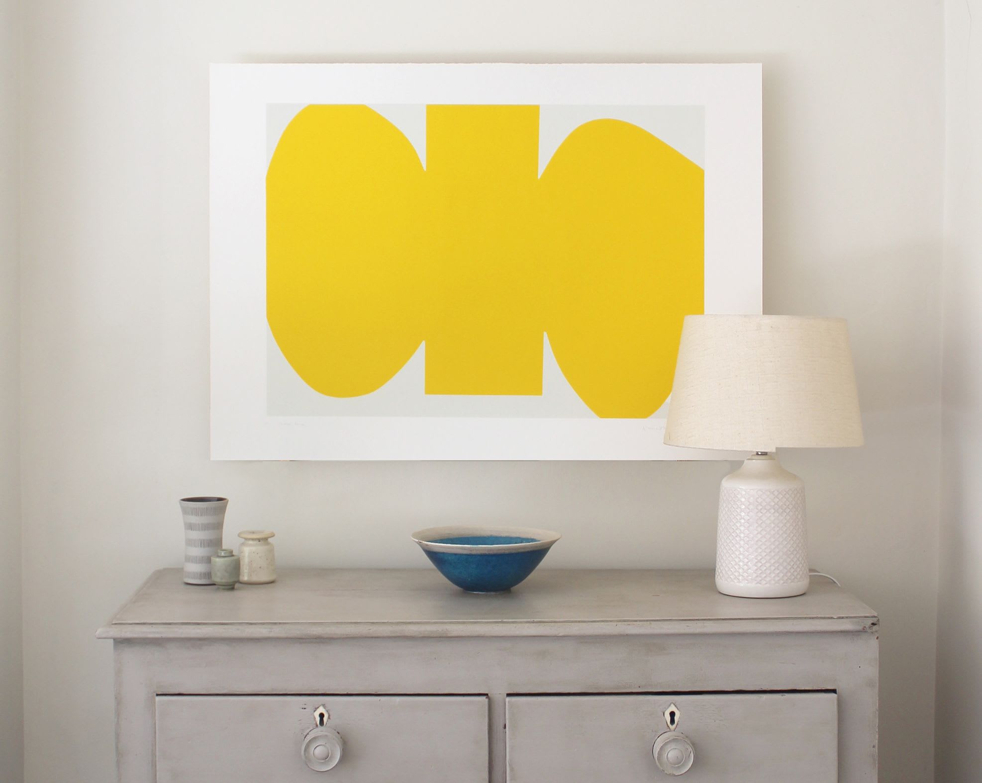 Small screenprint abstract handmade abstract art by Emma Lawrenson ...