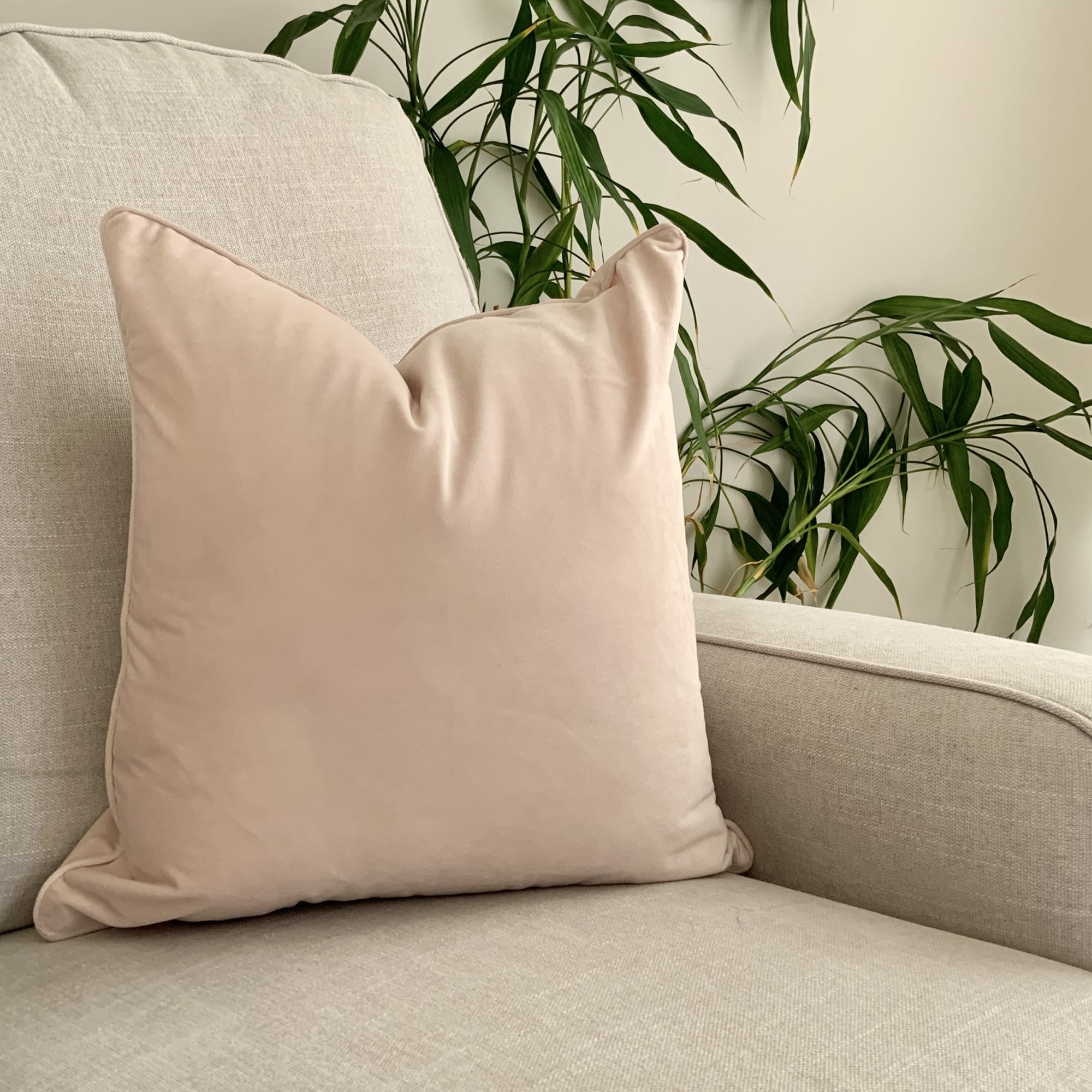 Blush Pink Pillow Cover | Ultra Soft Velvet Pillow by SewLaCo ...