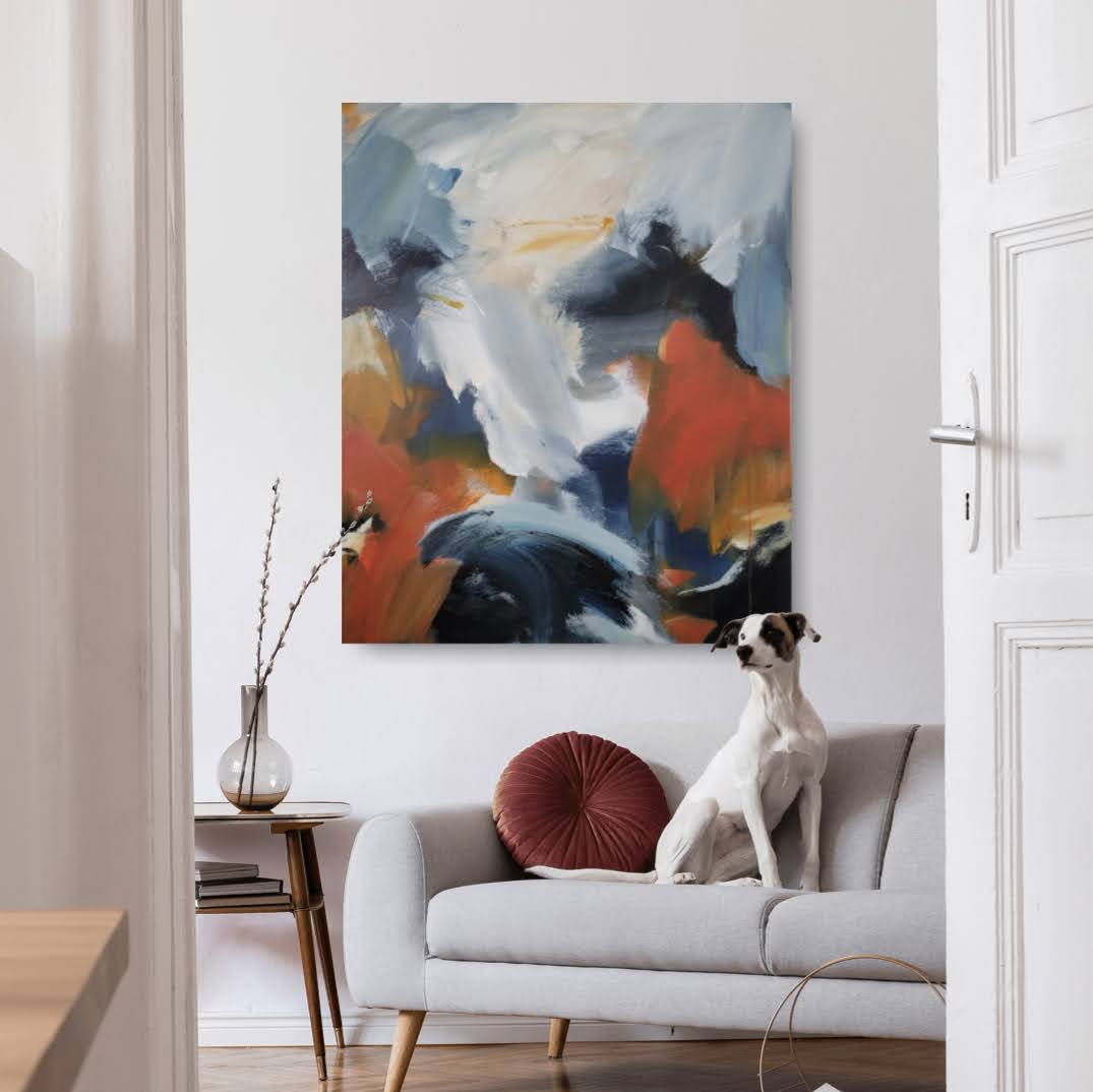 Unmasked 1 | 36"x30" by Marianne H Nielsen Art | Wescover Paintings