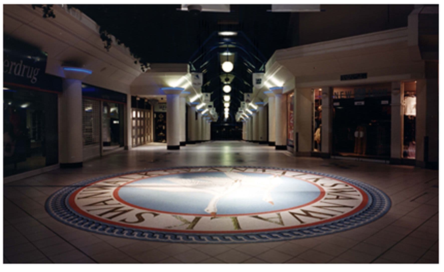 Swan Walk Circular Mosaic Floor Inlay by Paul Siggins - The Mosaic ...