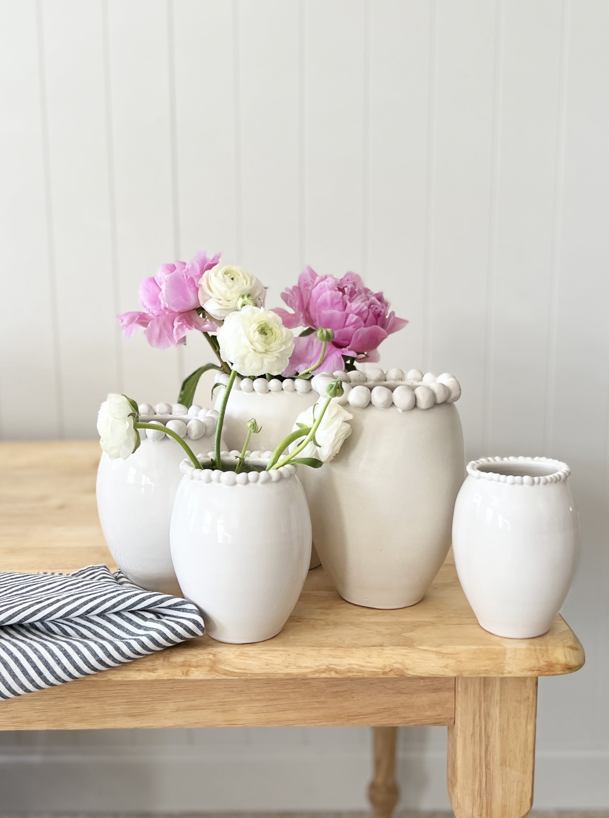 Seagrass Pottery Pearl Adorned Vase by Seagrass Pottery at Seagrass ...