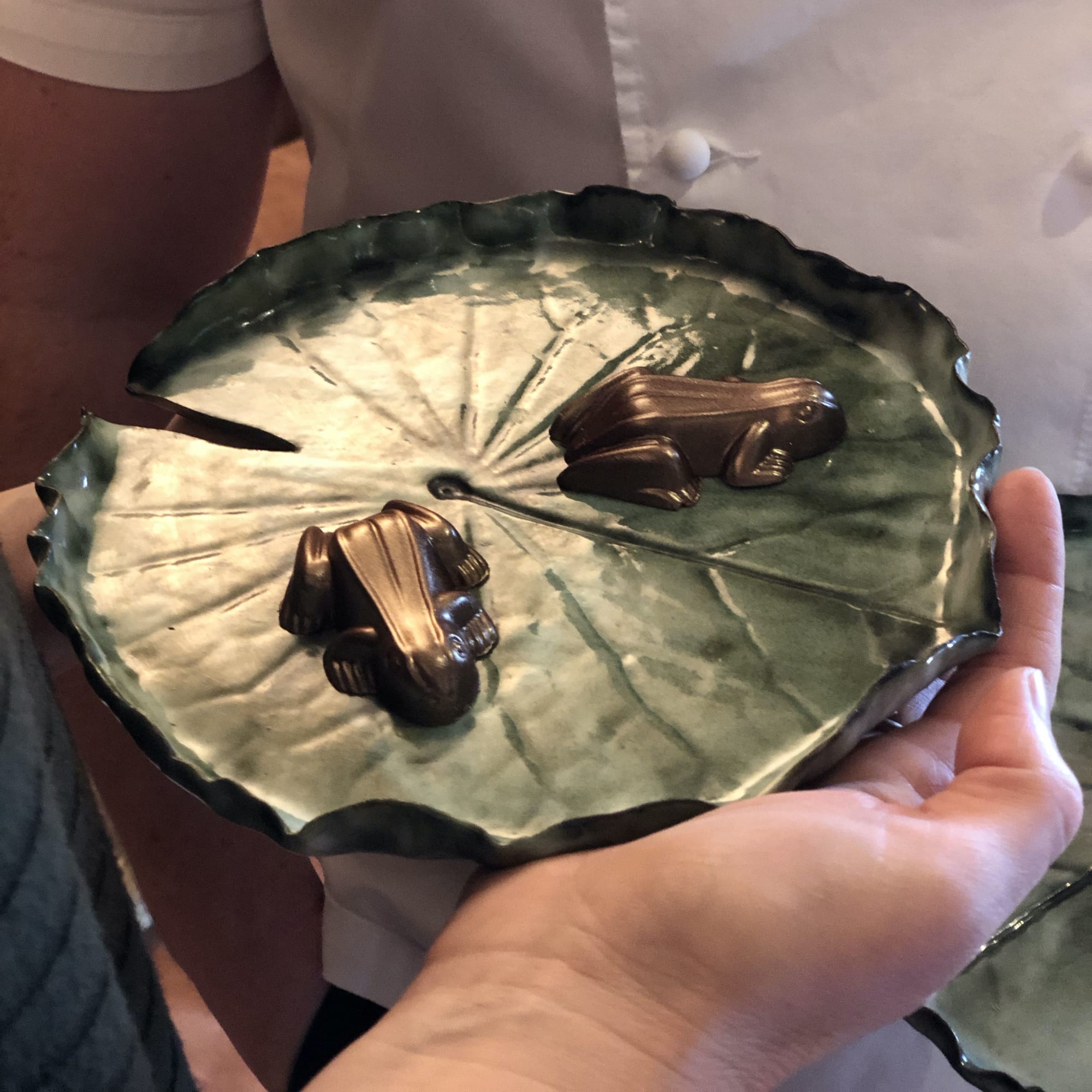 Pond Lily Leaf Dish by Sonya Ceramic Art at Whatley Manor Hotel and Spa ...