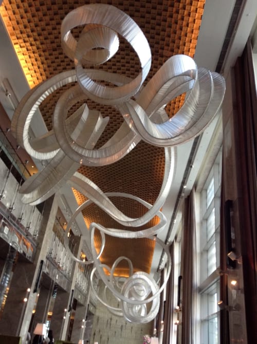 Lobby Glass Sculptures by Nikolas Weinstein seen at JW Marriott Hotel ...