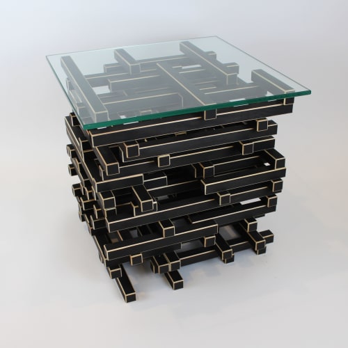 "Cartesian Crossing - Round" end table by Richard Chalmers | Wescover ...