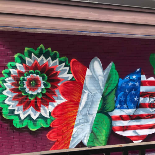 Outdoor Mural by Czr Prz seen at Albany Park Community Center, Chicago ...