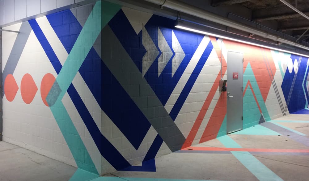 FB Air Program Mural by LAMKAT at Facebook HQ, Menlo Park | Wescover Murals
