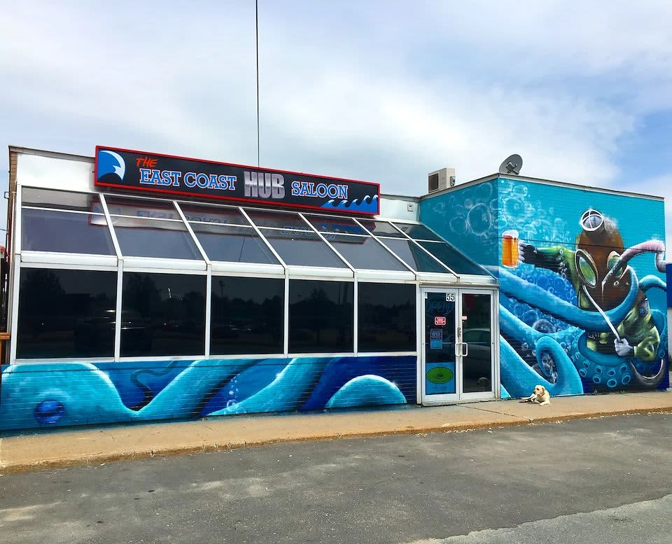Mural by Christian Toth Art at The Hub Too, Dartmouth | Wescover Murals