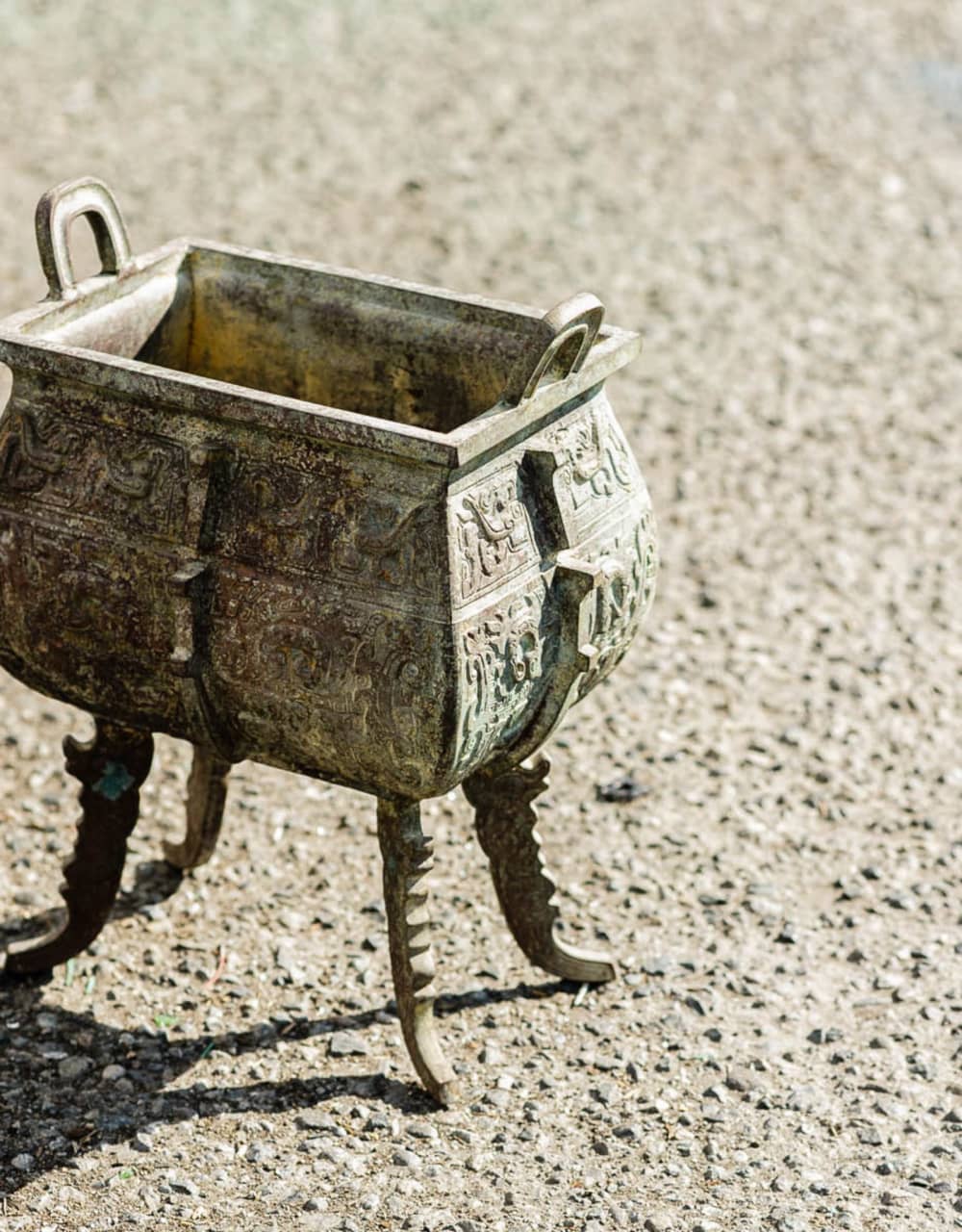 Massive Verdigris Bronze Incense Burner by Lawrence & Scott | Wescover ...