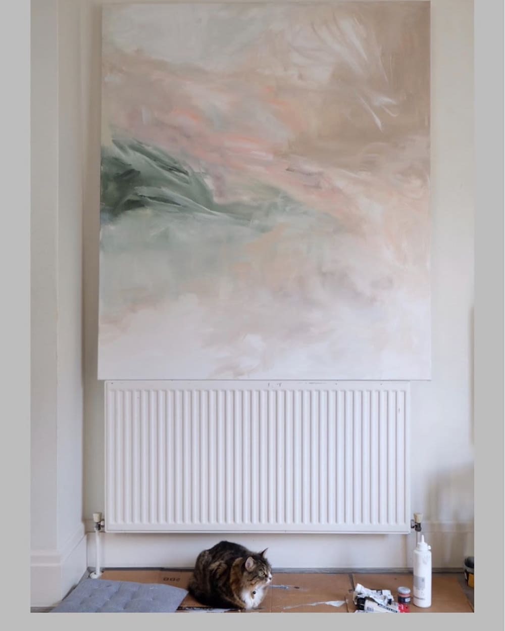 Pink Abstract Painting by Alice Watt | Wescover Paintings