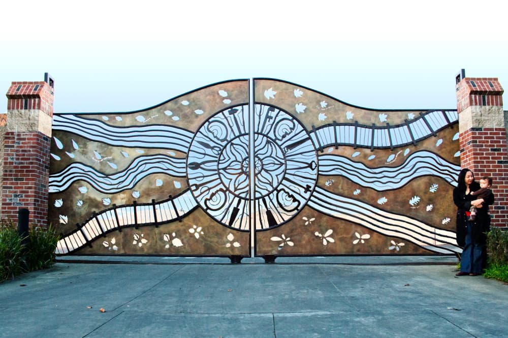 Mandala Gates by Eric Powell at Berkeley Corporation Yard, Berkeley ...