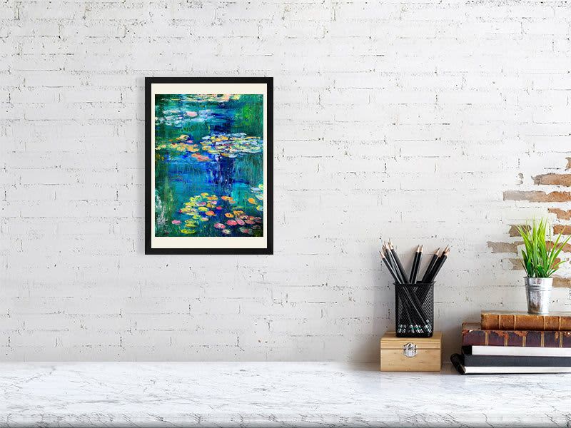 Water Lily Pond by Checa Art | Wescover Prints