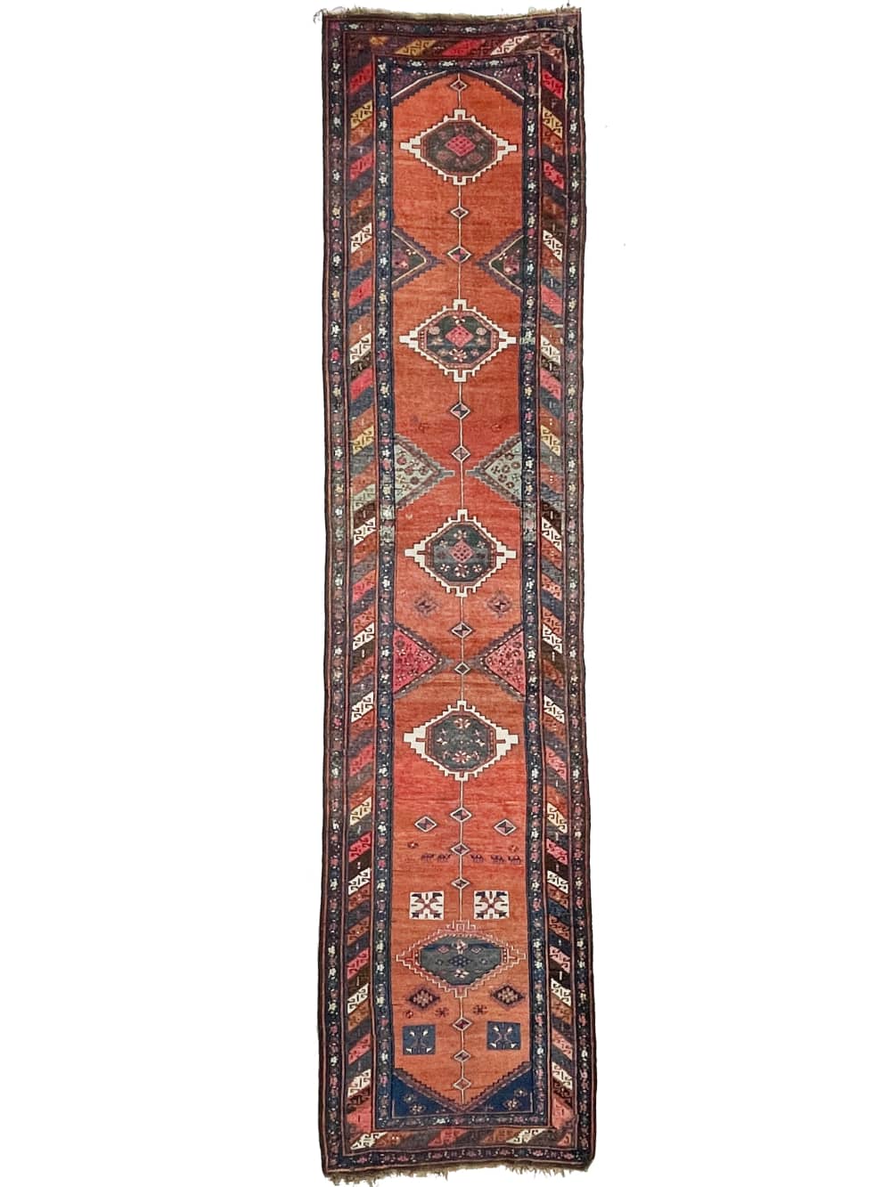 TUSCAN DREAM | Long Antique Caucasian Runner | Clay, Amber by The Loom ...