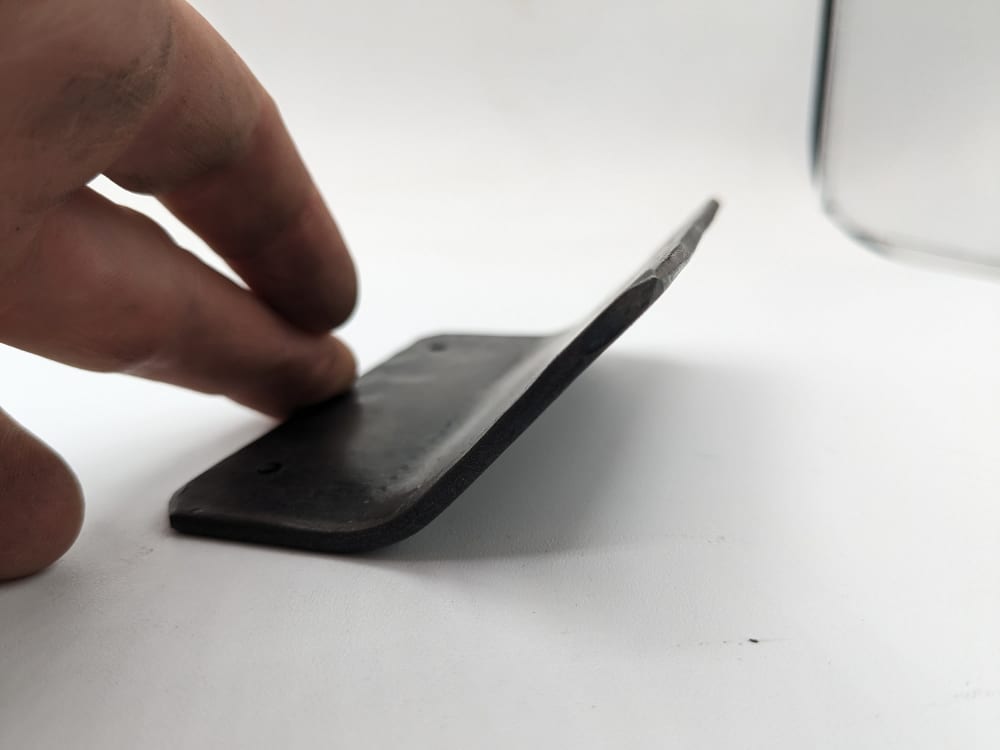 Hammered Wrought Iron Finger Pull Handle Knob Front Mount by Element ...