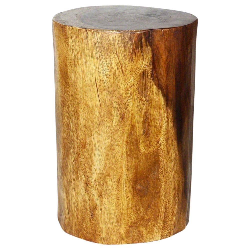 Haussmann® Wood Stump Stool or Stand 11-14 in DIA x 18 in H by ...