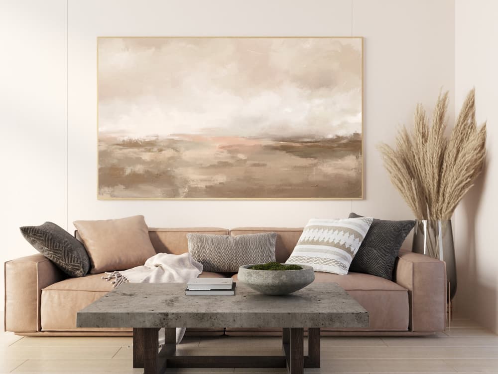 Neutral Abstract Landscape Art Print by Melissa Mary Jenkins Art ...